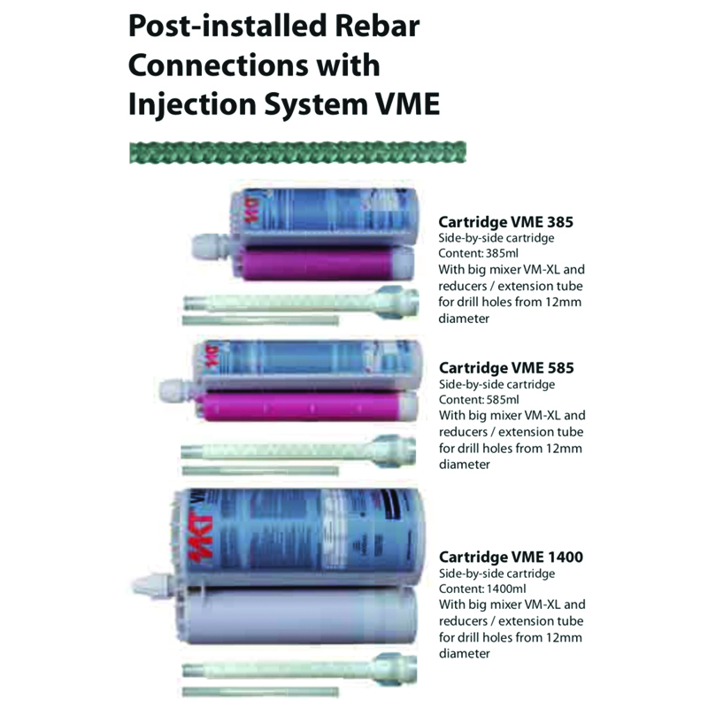 Post-installed Rebar Connections with Injection System VME - Techno ...